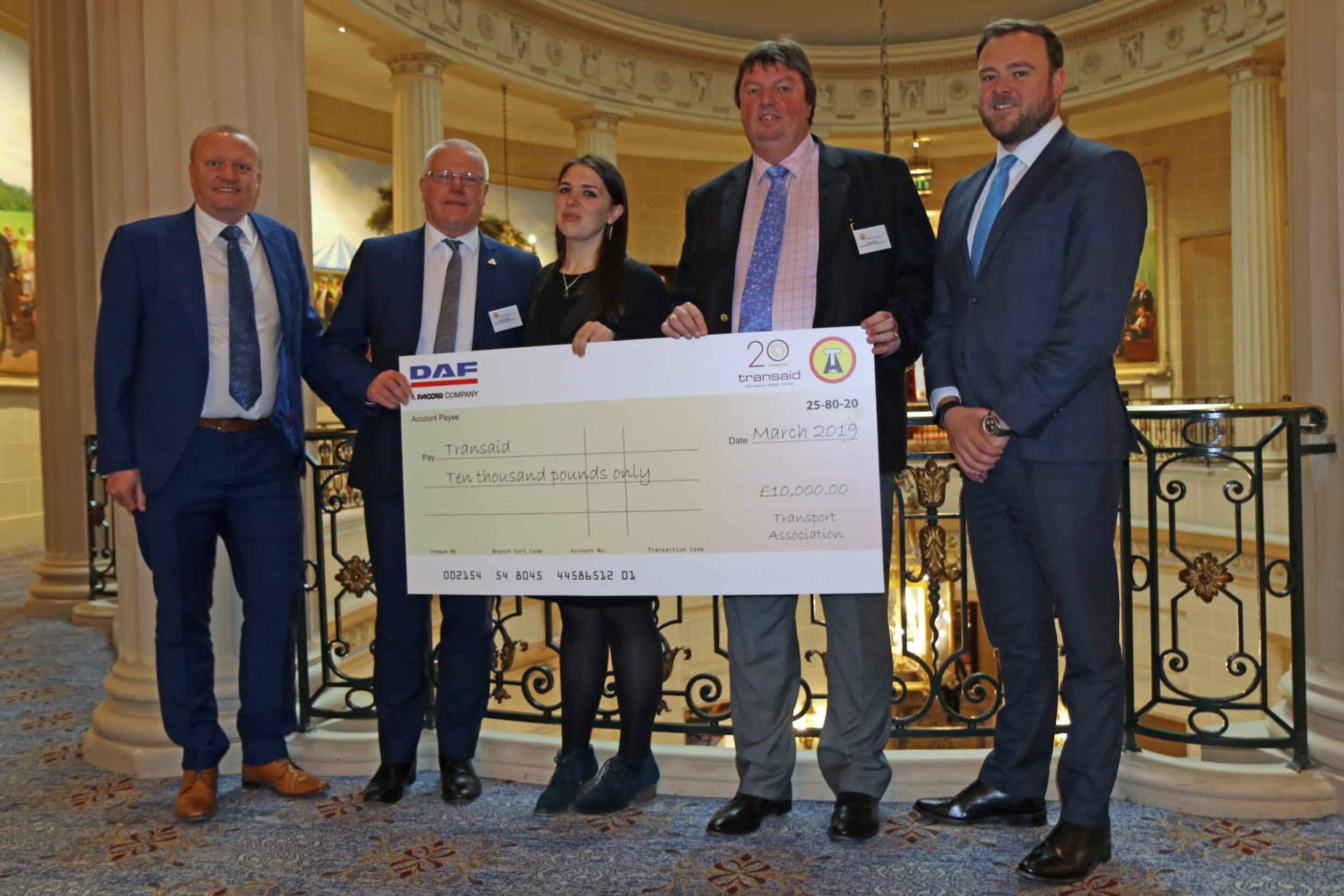 DAF Trucks and the Transport Association raise £10,000 for Transaid ...